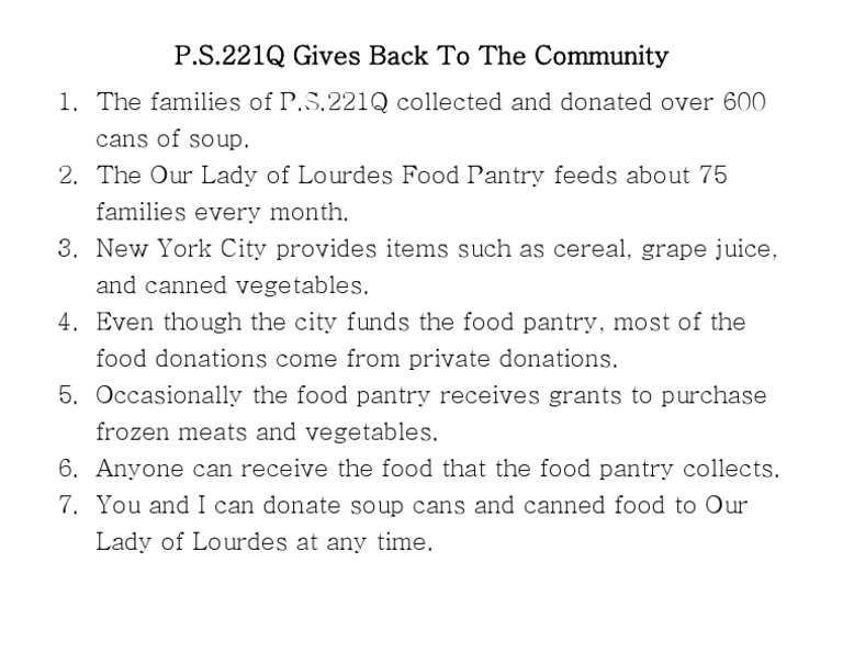 Food Pantry | PDF