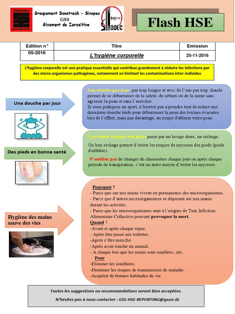 Flash de Sensibilisation Hygiene | PDF