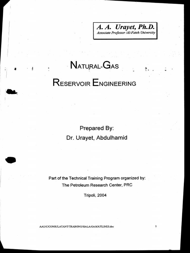 Gas Reservoir Engineering (U. Abdulhamid) | PDF | Natural Gas ...