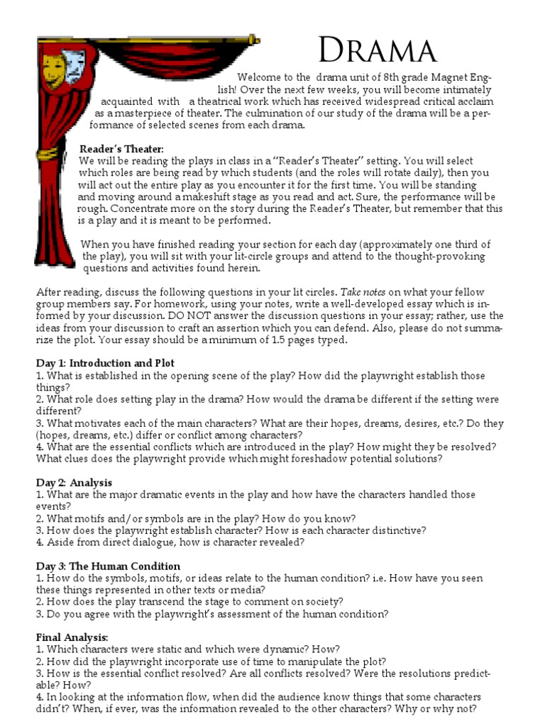 drama handout | Essays
