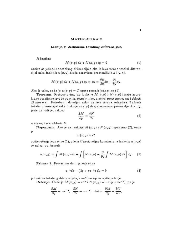 Mat2 Lekcija9 PDF | PDF