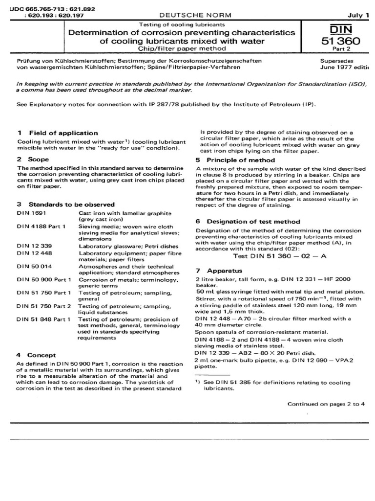 Din 51360-2 | PDF