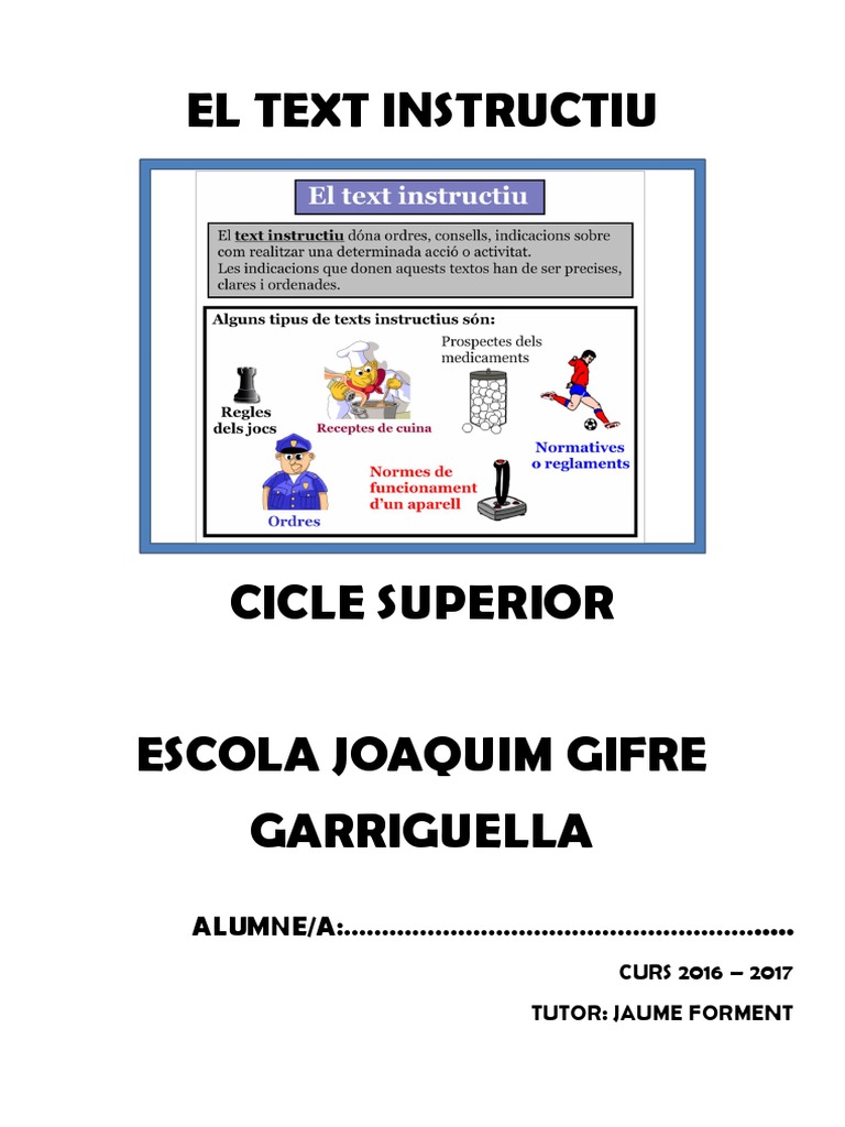 El Text Instructiu | PDF
