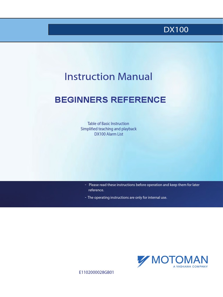 DX100 Instruction Manual | Download Free PDF | Trigonometric Functions ...