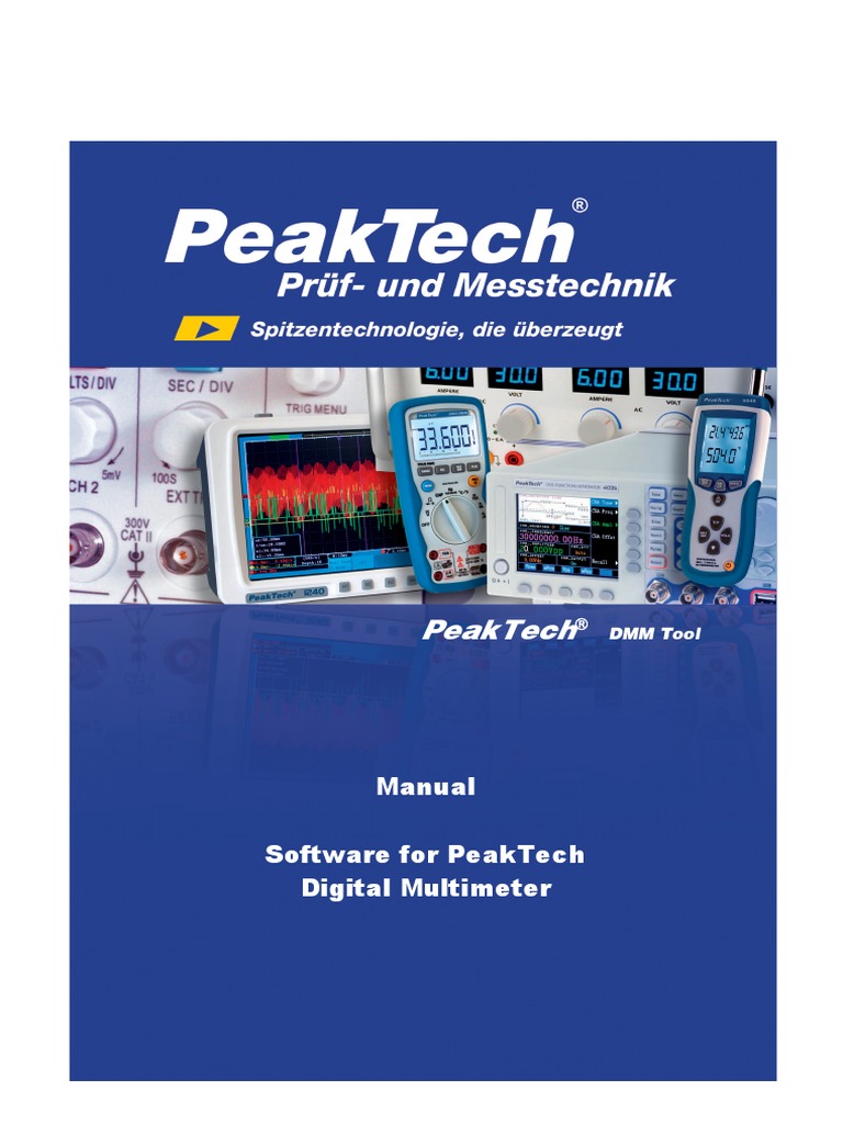 PeakTech DMM Tool Manual en | PDF | Installation (Computer Programs ...