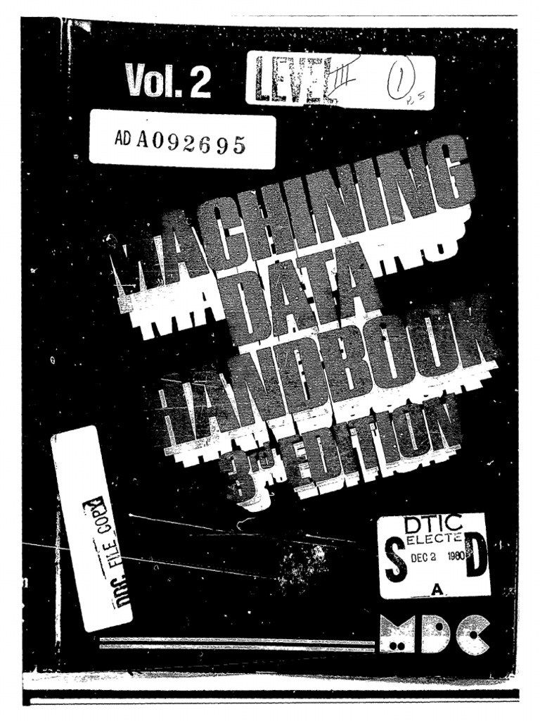 Machining Data Handbook | Download Free PDF | Cast Iron | Grinding ...