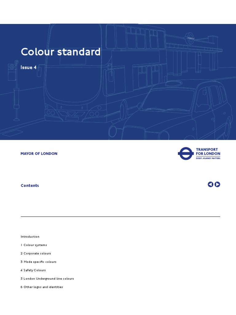 TFL Colour Standards | PDF | Image Processing | Color