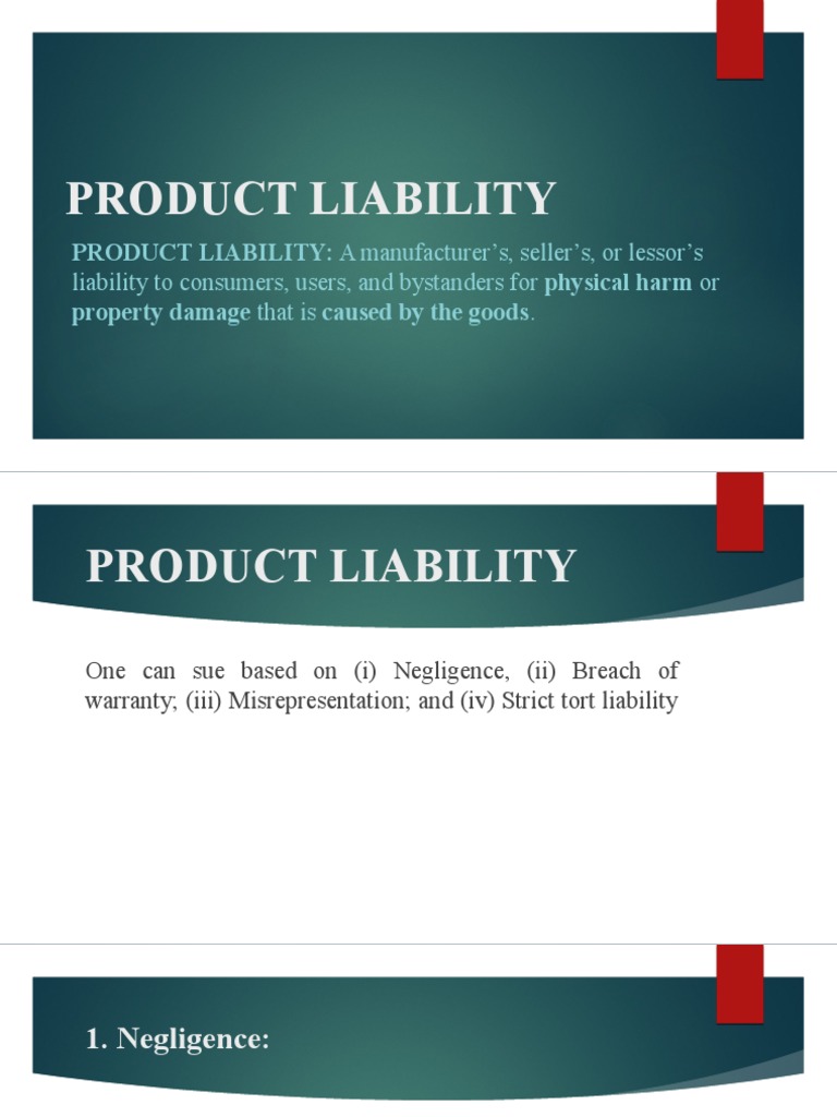 Product Liability | Download Free PDF | Product Liability | Implied ...