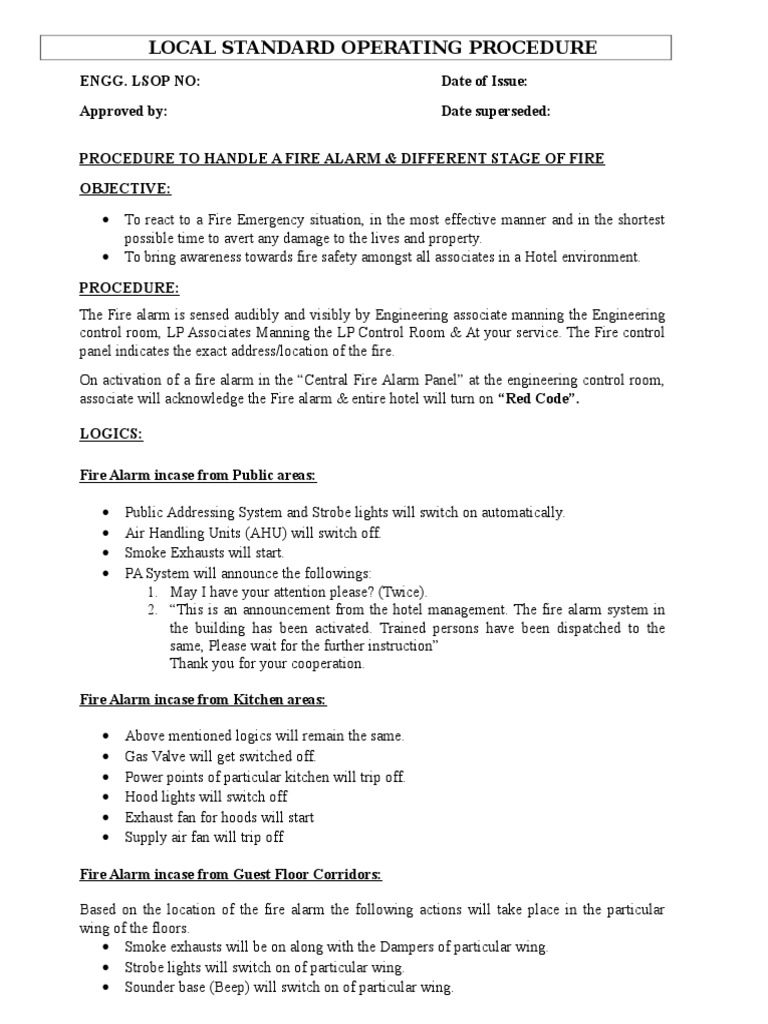 Fire Evacuation Procedures 16-08-08 @ | Download Free PDF | Firefighter ...