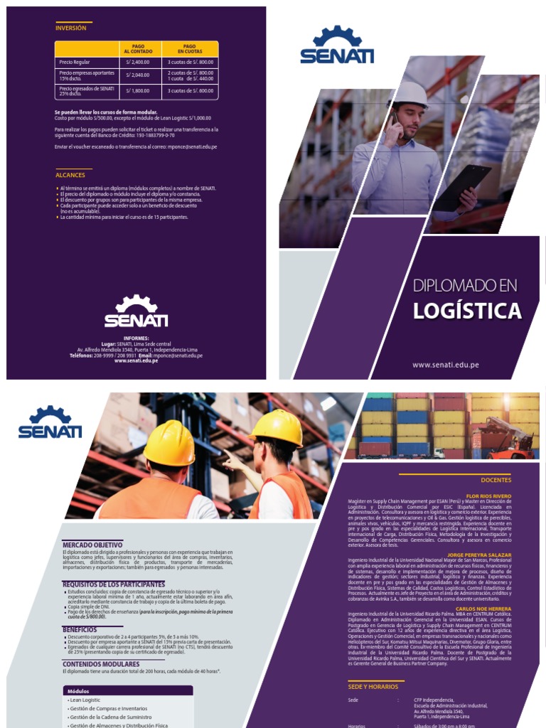 Brochure Diplomado LOGISTICA | PDF | Logística | Business