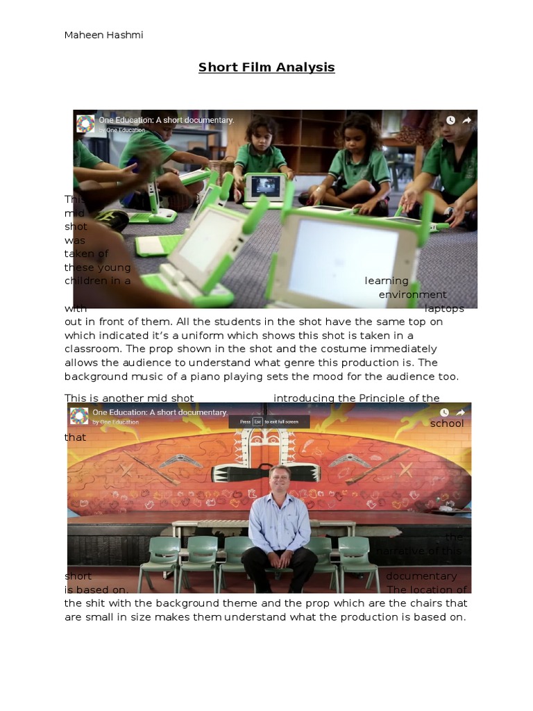Short Film Analysis | PDF | Learning | Communication