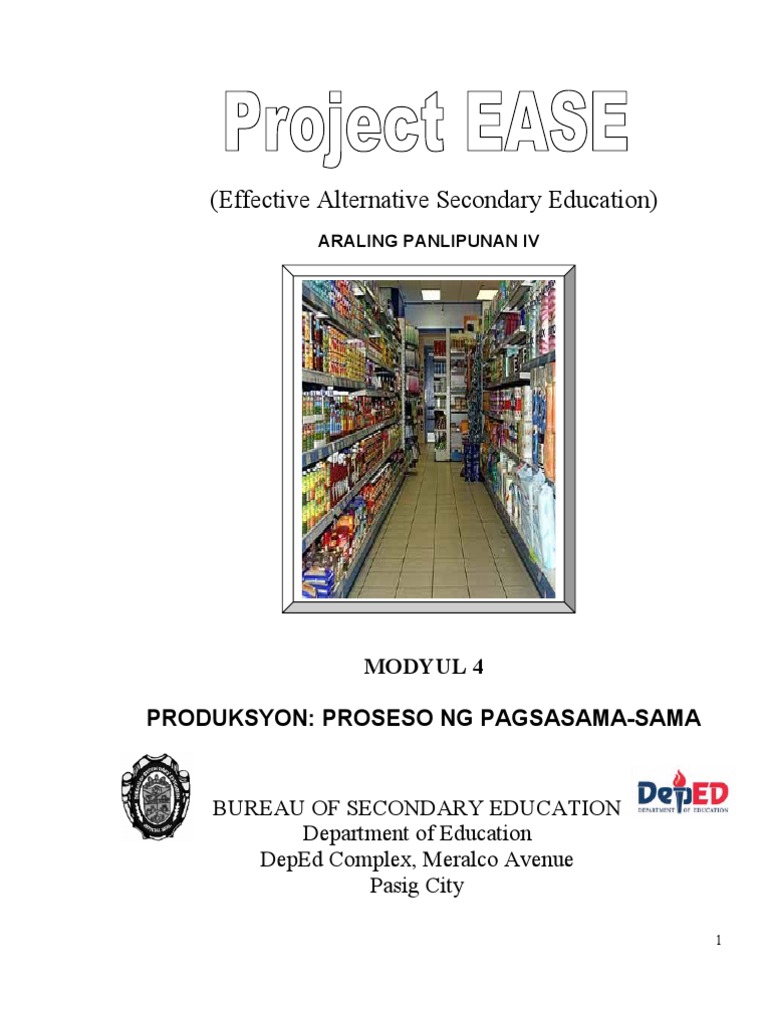 Modyul 4 - Produksyon Proseso NG Pagsasama-Sama | PDF