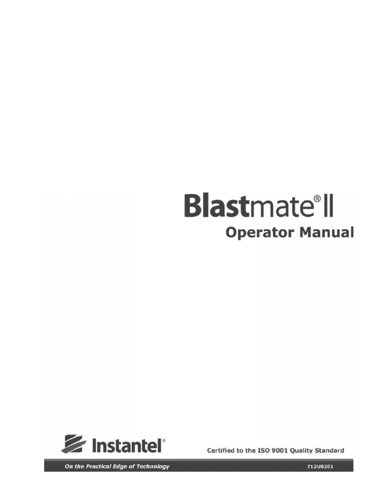 712U0201 Rev 16 - Blastmate II Operator Manual PDF | PDF | Screw ...