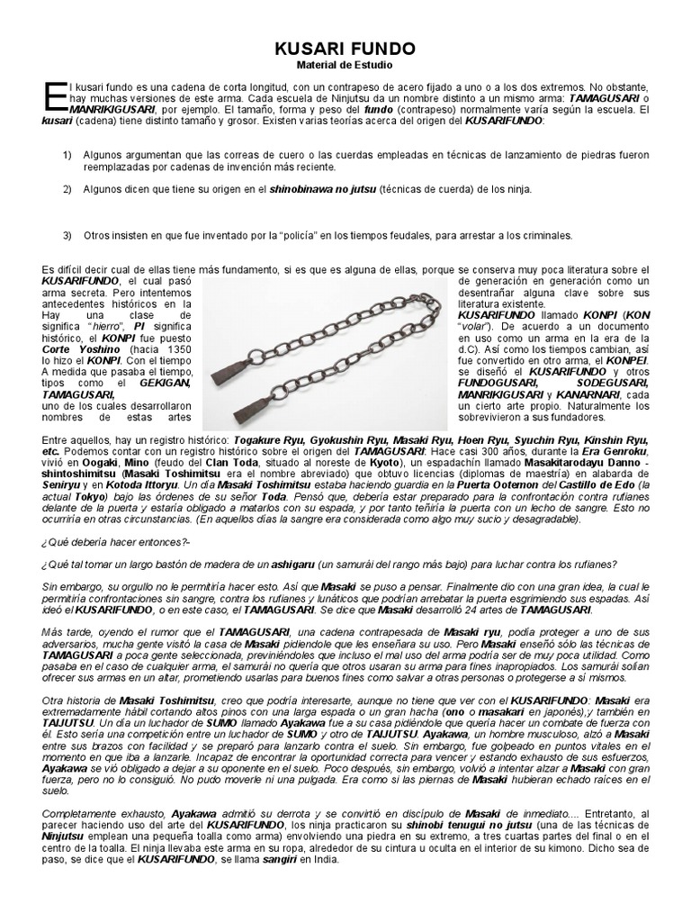 Kusari Fundo PDF | PDF