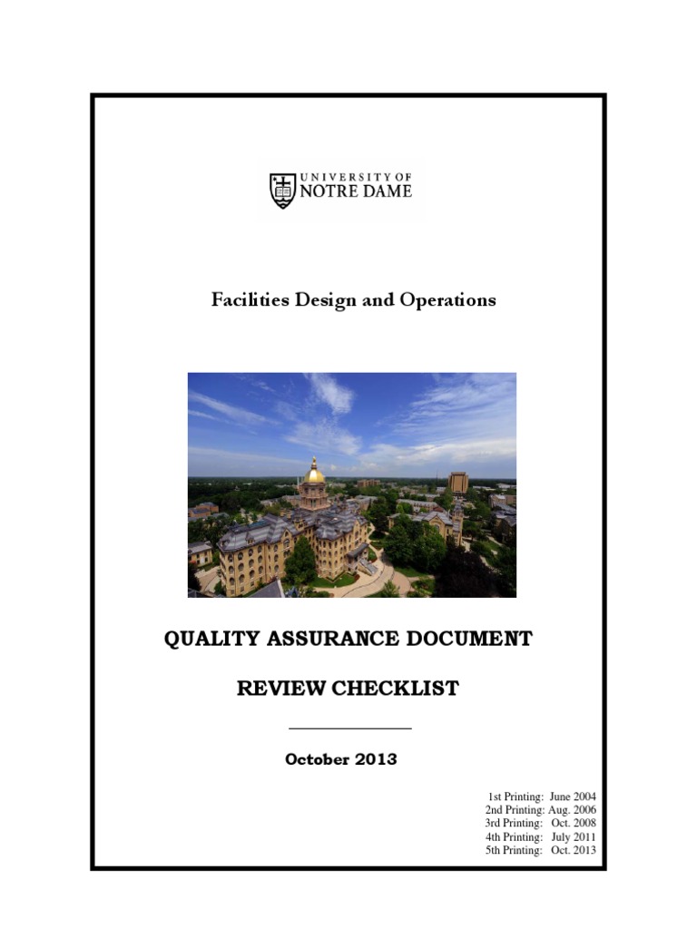 Quality Assurance Checklist for Design | PDF | Architect | Hvac