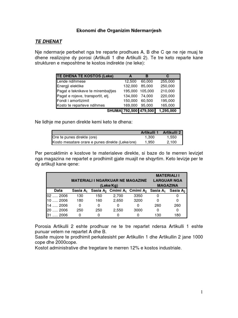 KONTABILITET Projekti Ekonomi | PDF