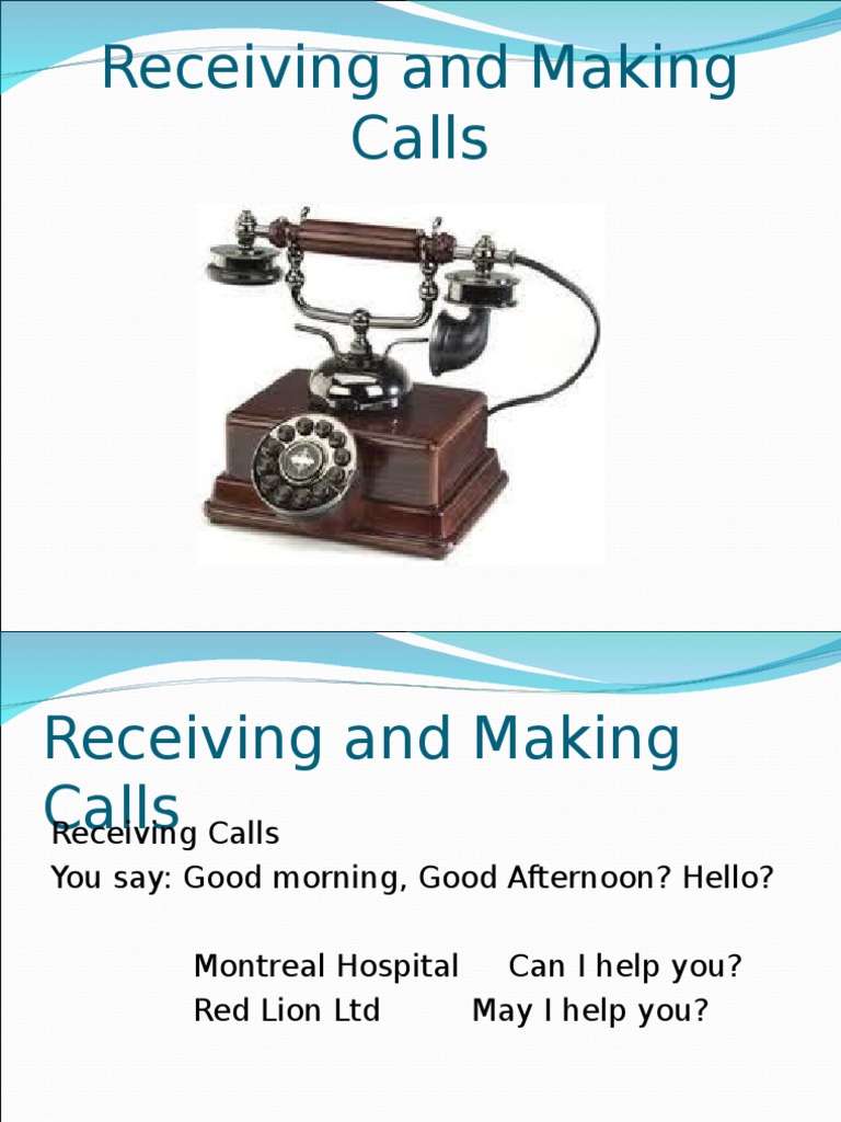 Receiving and Making Calls | PDF | Leisure
