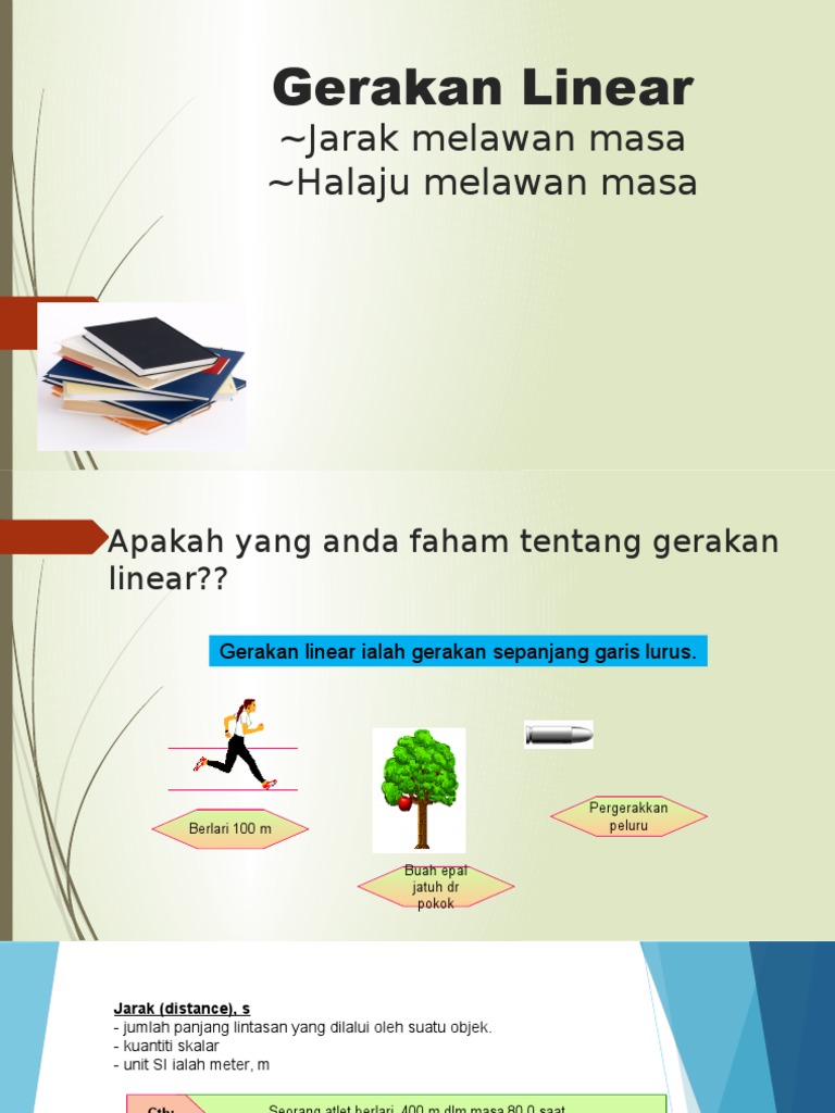 Gerakan Linear | PDF