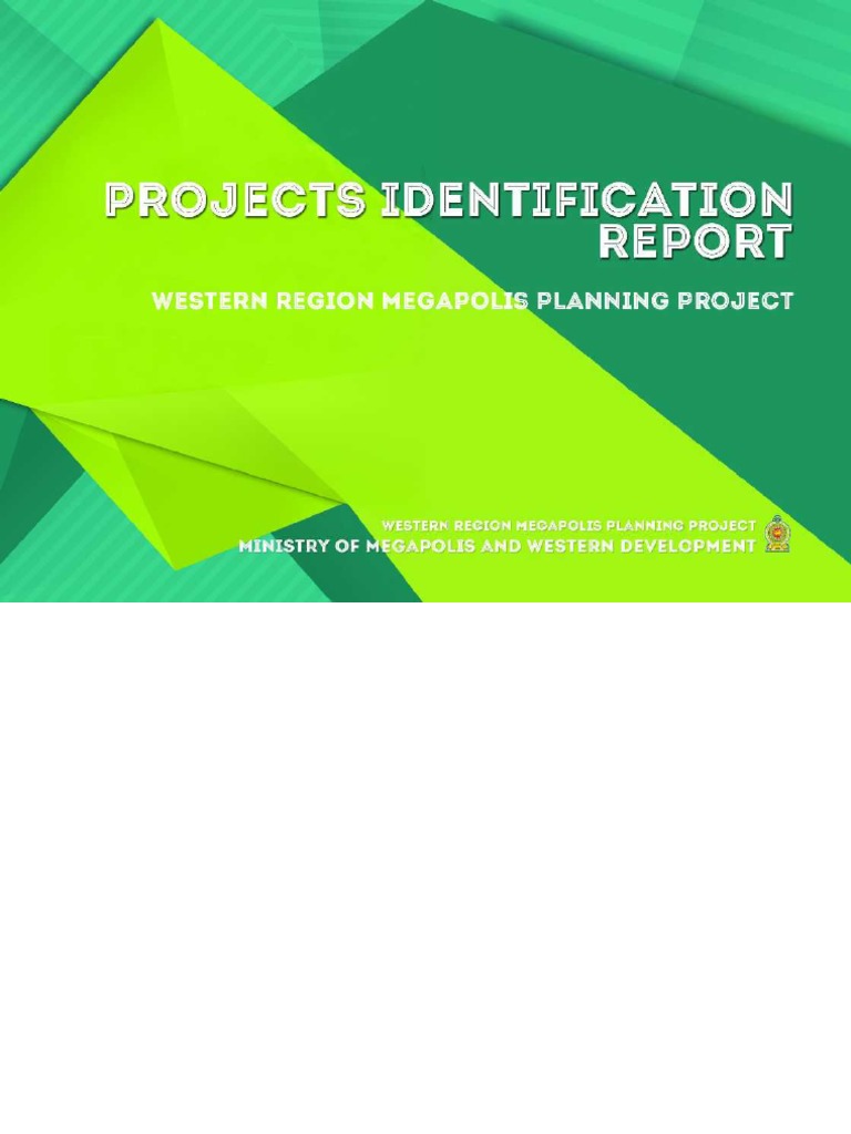 Projects Identification Document | Rail Transport | Public Transport