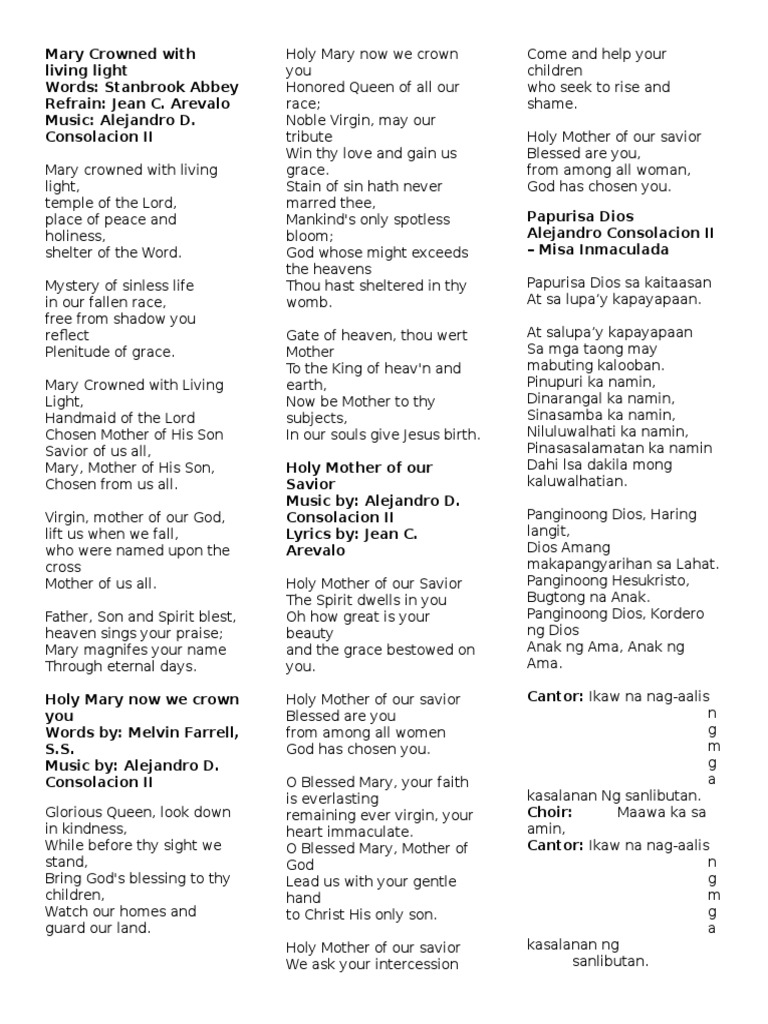 Mary Crowned With Living Light | PDF | Mary, Mother Of Jesus ...