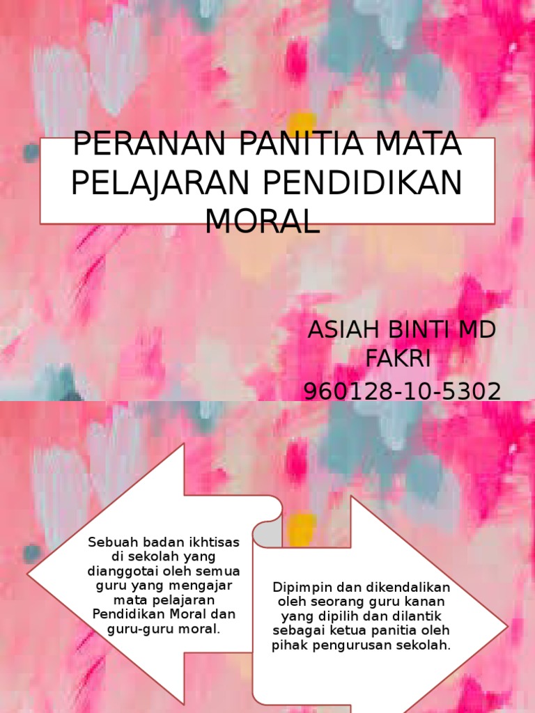 Peranan Panitia Mata Pelajaran Pendidikan Moral | PDF