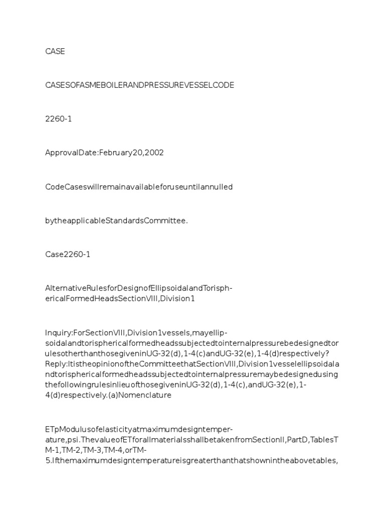 Code Case 2260 | PDF