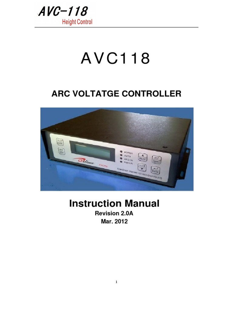 Ontime THC AVC118 Manual | PDF | Switch | Numerical Control