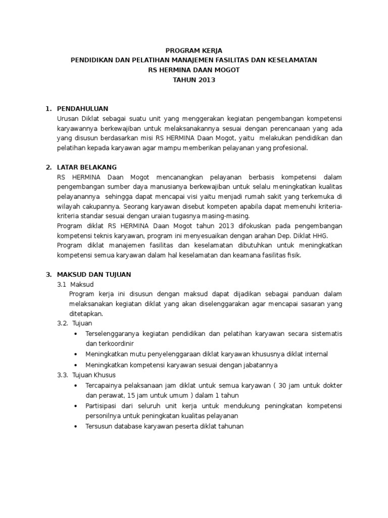 Proker Diklat MFK | PDF