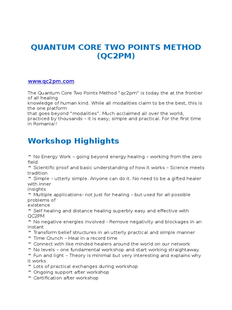 Quantum Core | PDF | Energy Medicine | Alternative Medicine