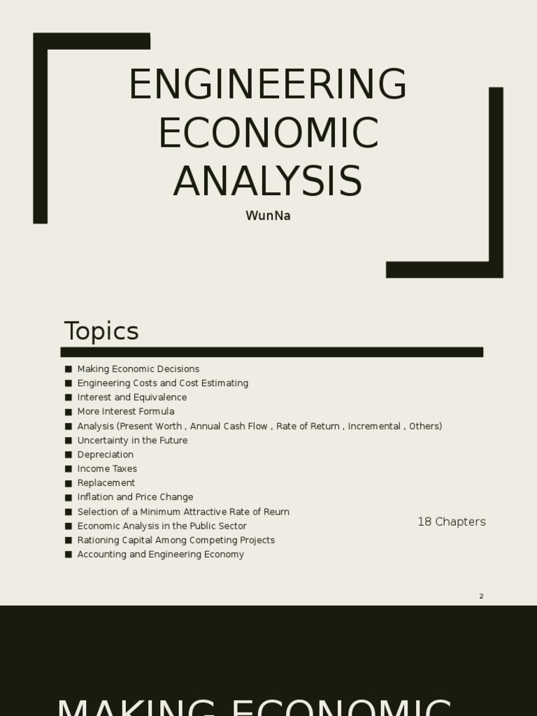 Engineering Economic Analysis Guide | PDF | Teaching Methods & Materials