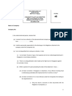 Consent to Act as Director - Form 45 | PDF | Social Institutions ...
