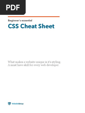 Cascading Style Sheets Memory Cue