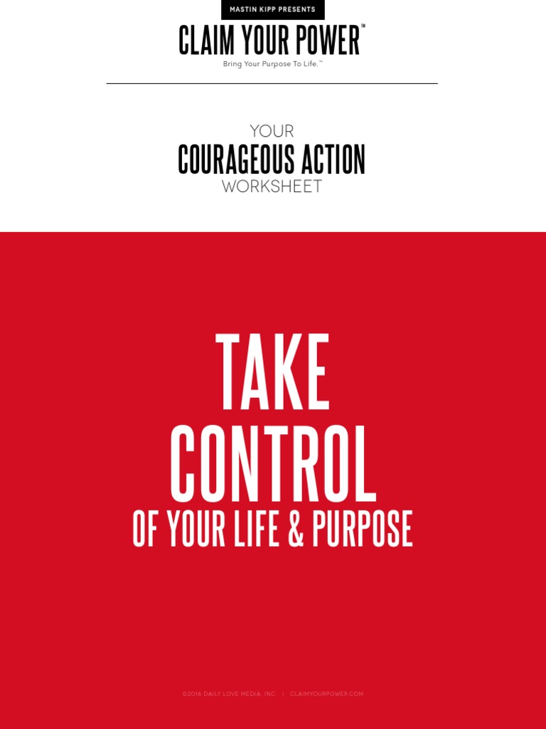 Claim Your Power - Take Control of Your Life Purpose | PDF | Wellness