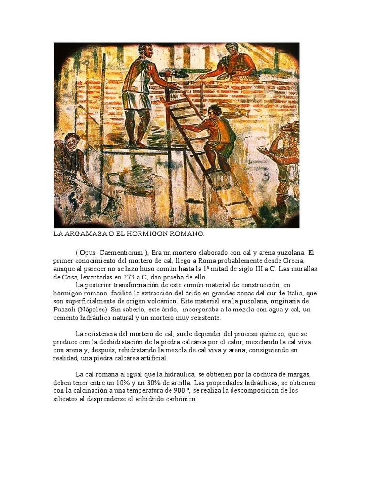 La Argamasa o El Hormigon Romano | PDF | Columna | Diseño arquitectonico