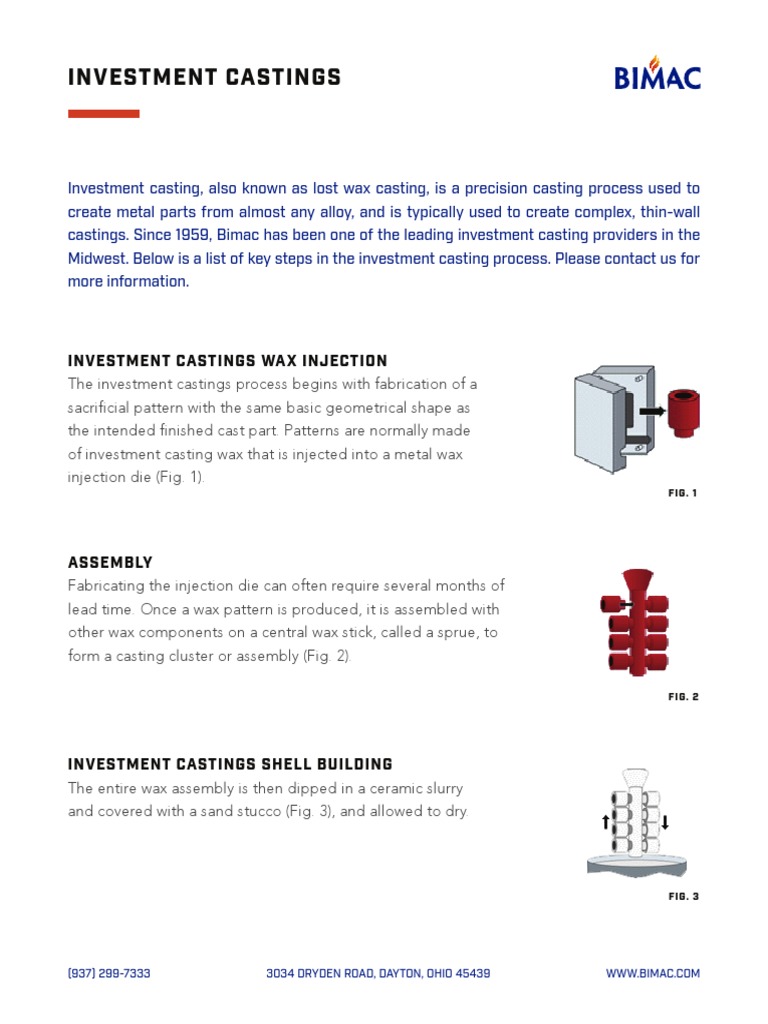 Investment Casting Process | PDF
