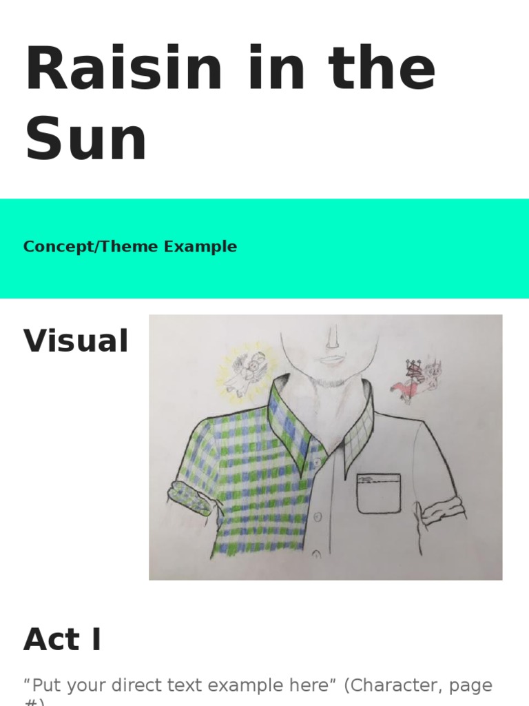 Raisin in the Sun Theme Analysis | PDF