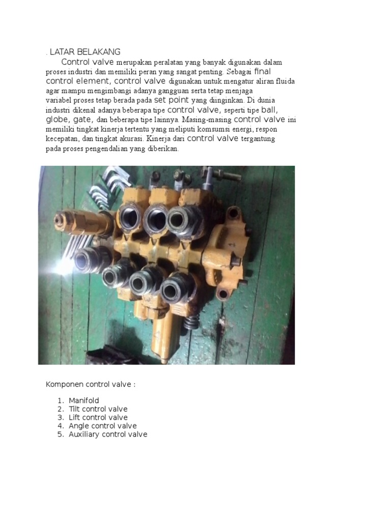 Komponen dan Prosedur Perawatan Control Valve | PDF