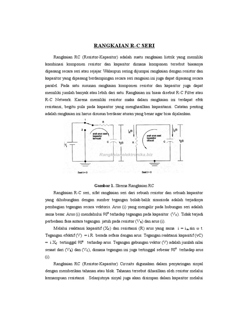 Rangkaian RC | PDF