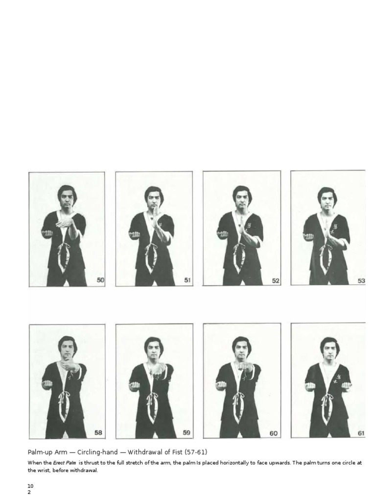 Palm-Up Arm - Circling-Hand - Withdrawal of Fist (57-61) | PDF