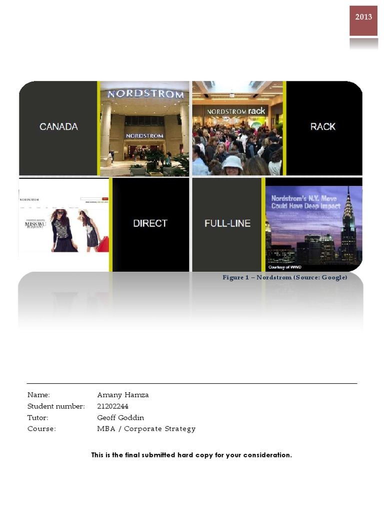 Corporate Strategy Assignment - Nordstrom | PDF | Strategic Management ...