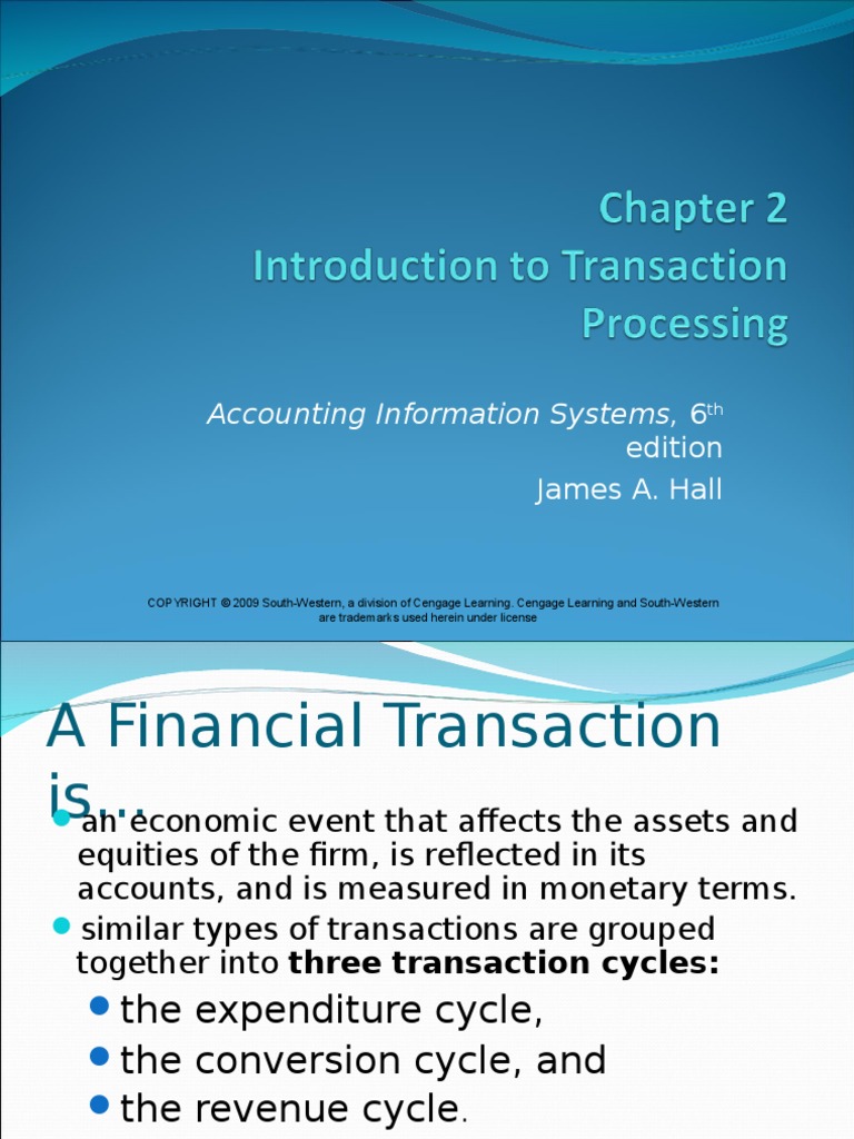 Ais Introduction To Transaction Processing System Pdf Backup Computing