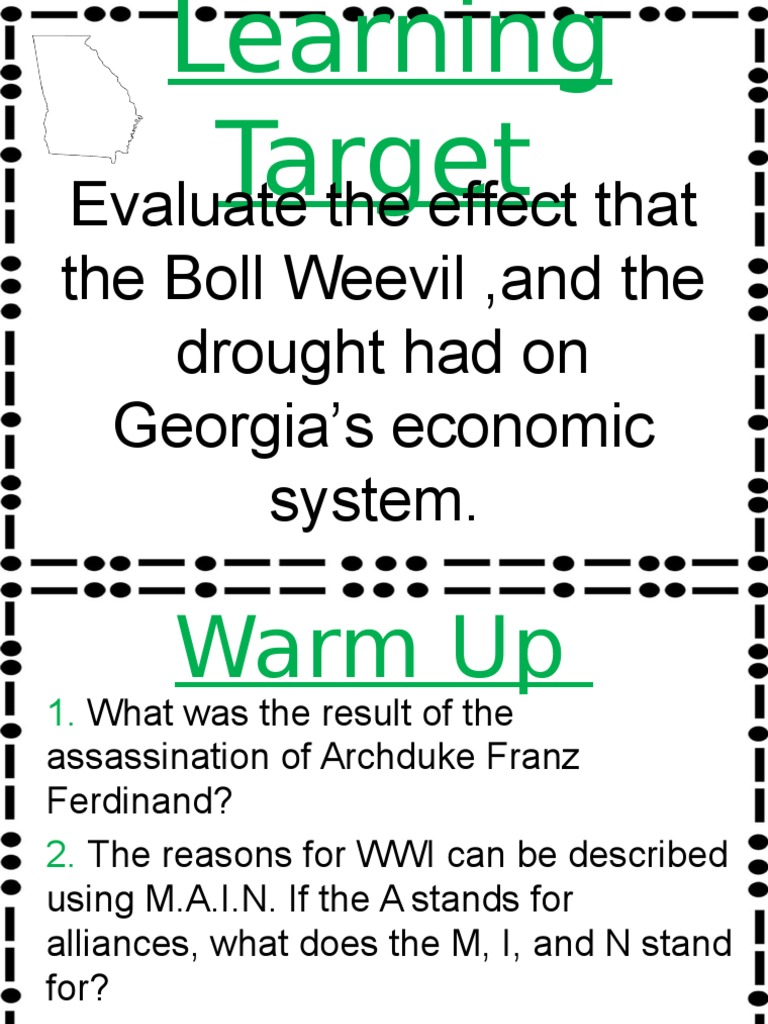Drought and Boll Weevil | PDF | Cotton | Land Management