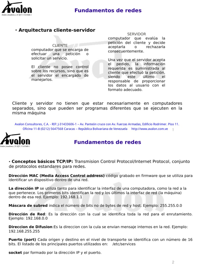 Unidad 5 Fundamentos de Redes | Descargar gratis PDF | Dirección IP ...