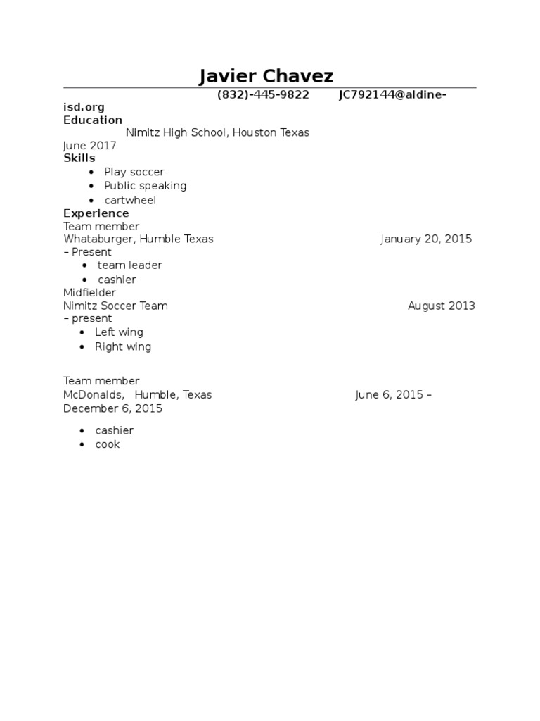 Resume 4b | PDF