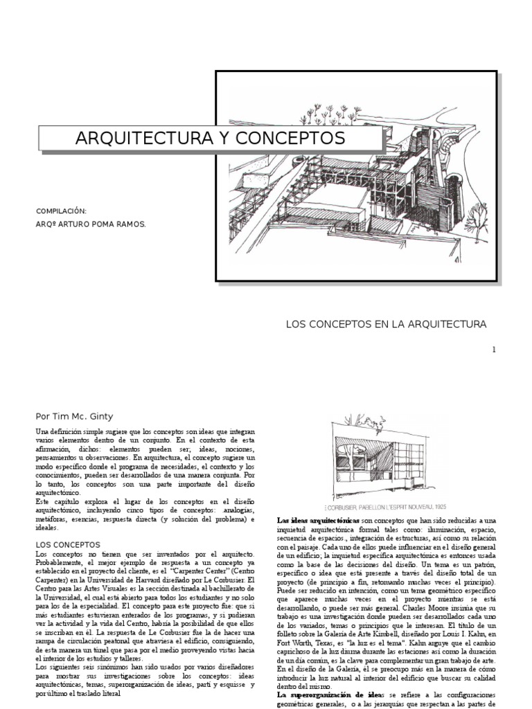 Los Conceptos en Arquitectura | PDF | Diseño | Metáfora