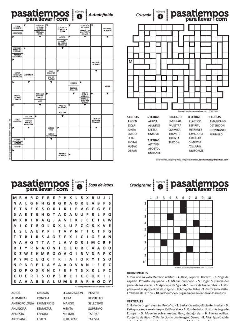 Pasatiempos 0001 | PDF