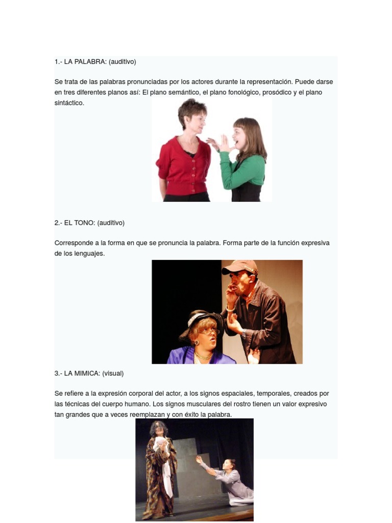13 Signos Del Arte | PDF | Teatro | Palabra