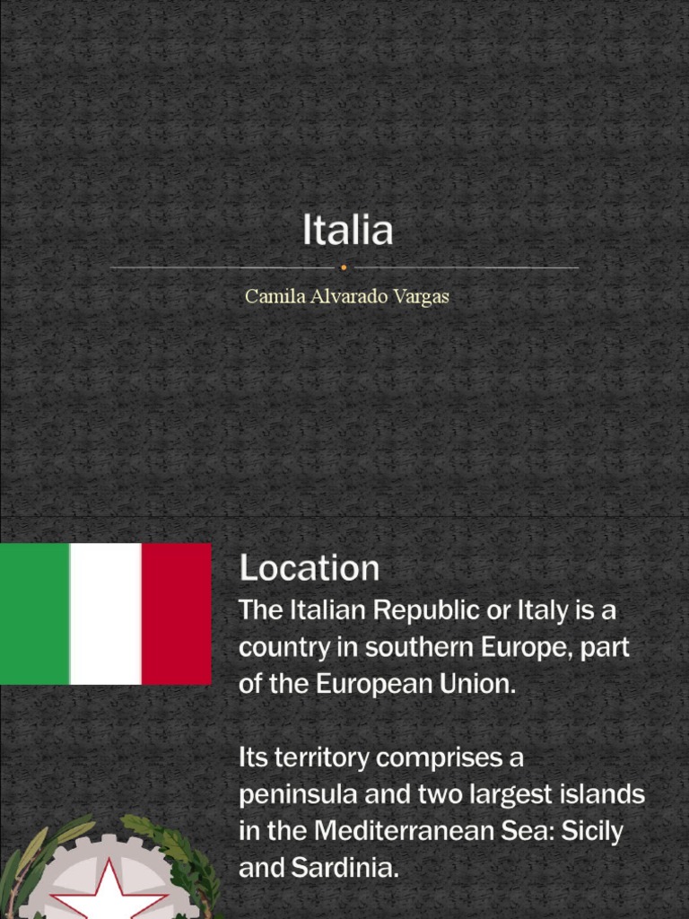Overview of Italy: Language, Government, and Population | PDF