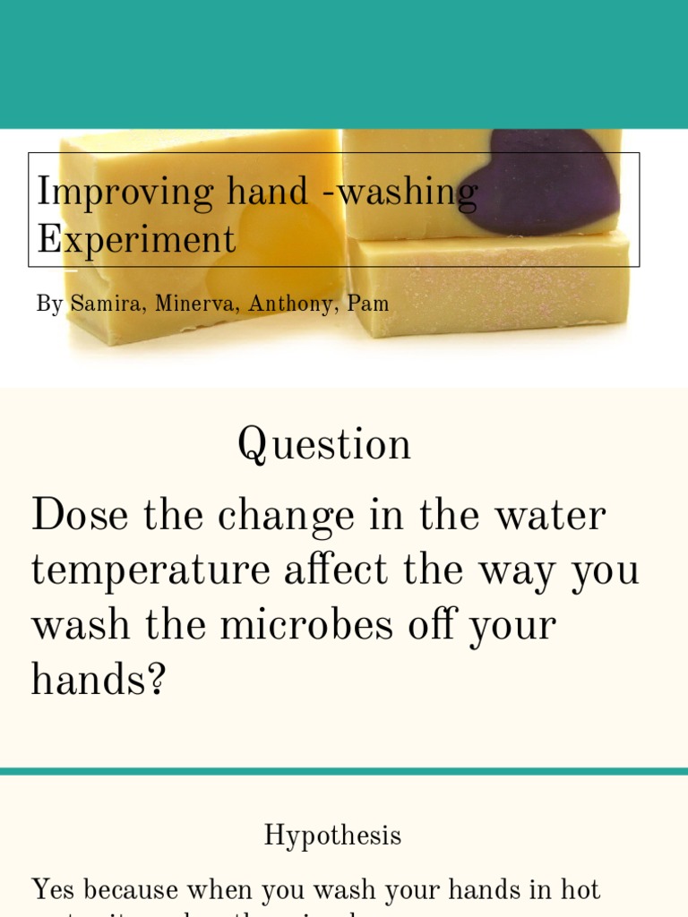 Effect of Water Temperature on Hand Washing | PDF