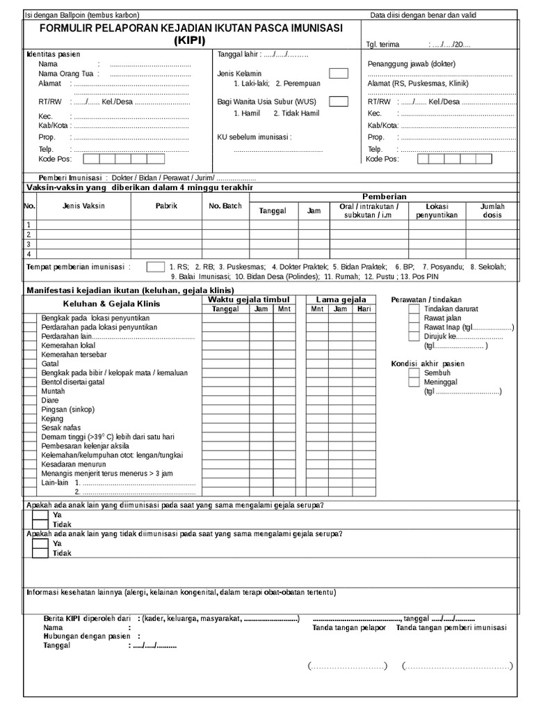 Form KIPI Serius Final | PDF